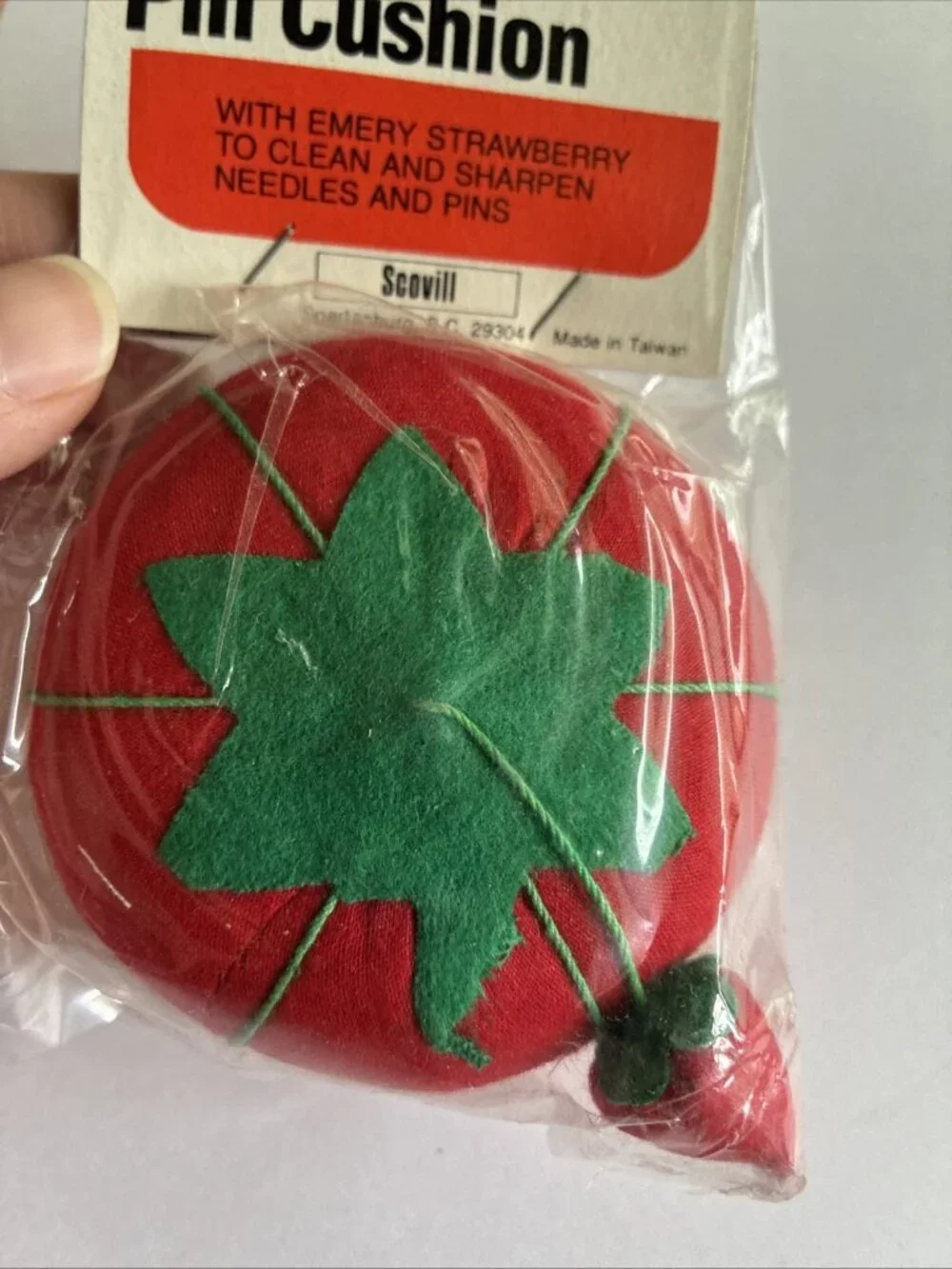 Dritz | Office | Vintage Dritz Tomato Pin Cushion Emery Strawberry No ...
